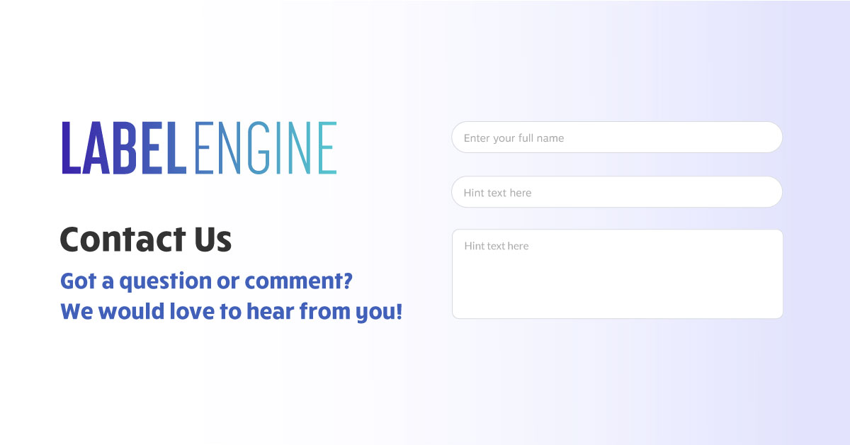 Contact Us | Label Engine