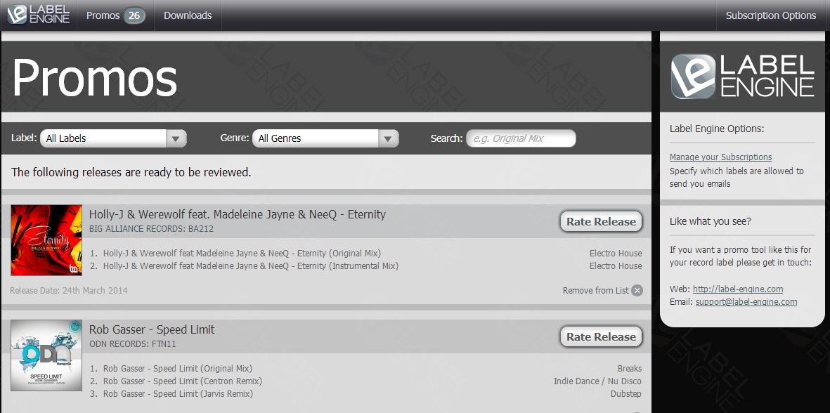 New promo system/demo page available (BETA) - Label Engine News