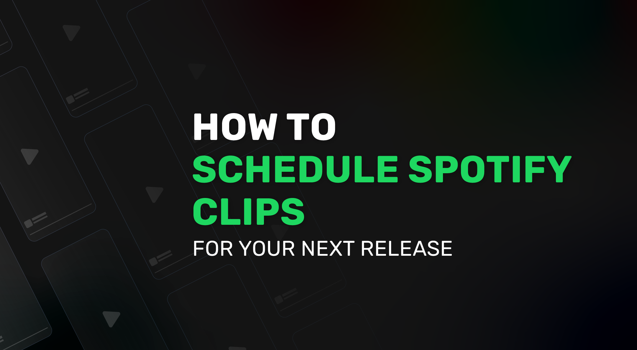How to Schedule Spotify Clips for Your Next Release - Label Engine News